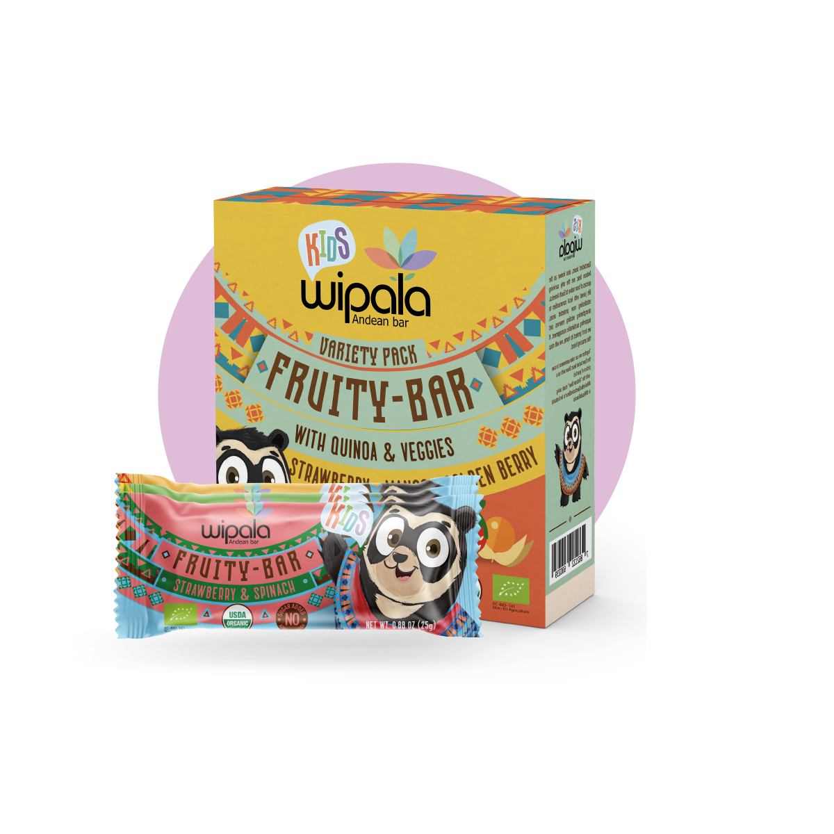 Fruit & Veggie Kids Bars products - Wipala