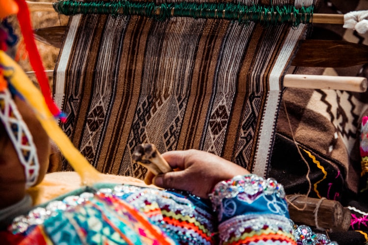 Humans wear Pachamama - Wipala